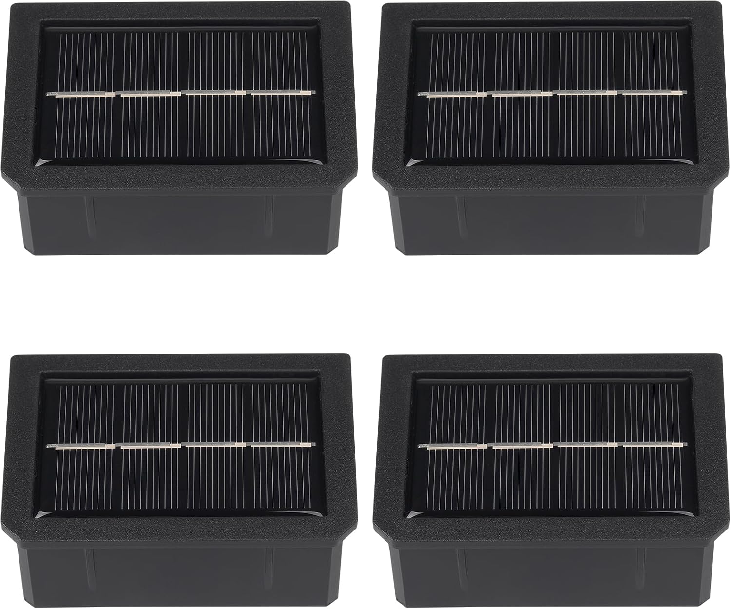 Benany 4 Pack Solar Panel Light for Fence and Wall (4 Pack Solar Wall ...