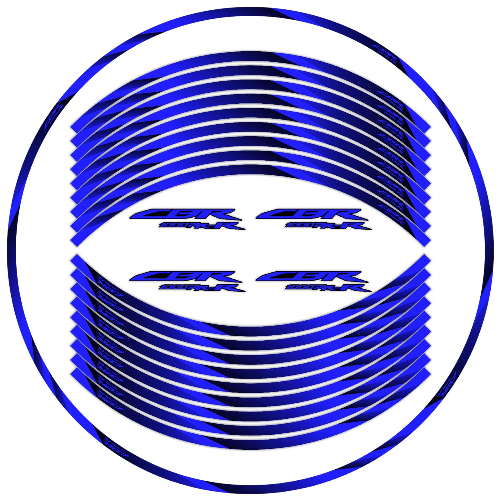 Amazon.com: iTobest 17 inch Wheel Rim Stickers Decals Tape Compatible ...