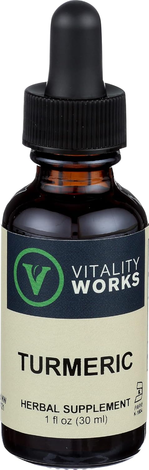 Amazon.com : VITALITY WORKS Turmeric Liquid Extract, 1 FZ : Health ...