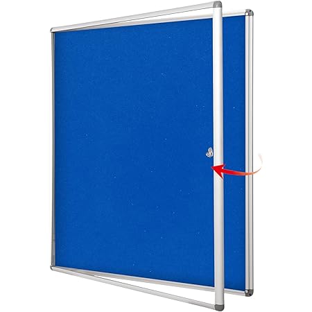 Amazon.com : Swansea Pins Bulletin Board Enclosed Lockable Noticeboard ...