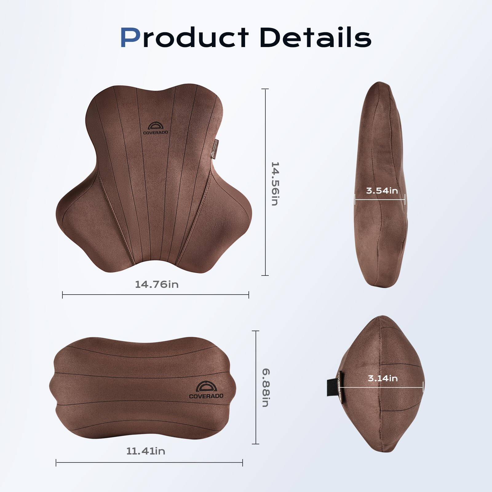 Snapklik.com : Car Lumbar Support Pillow And Car Neck Pillow Kit ...