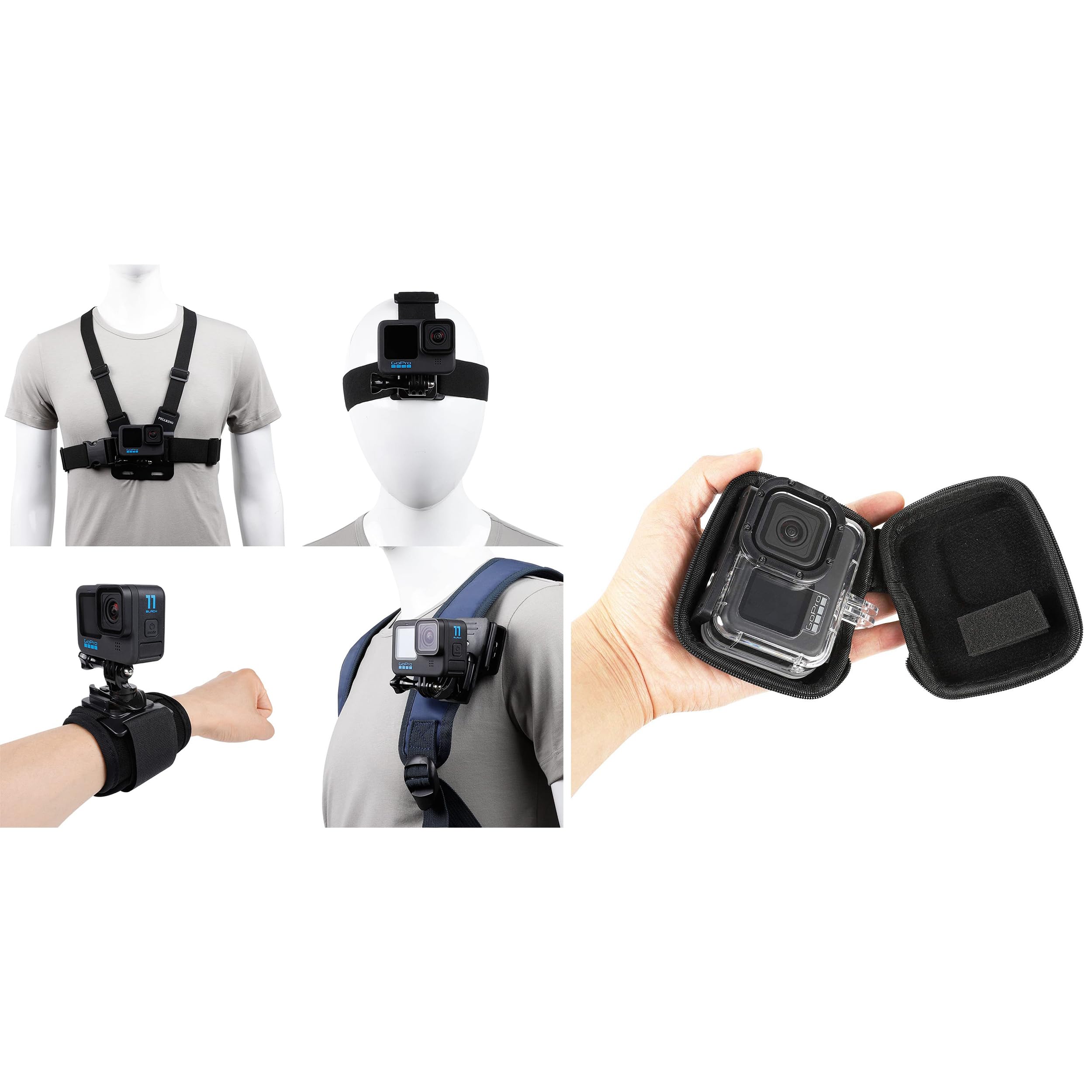 Amazon.com: Accessories Set for GoPro Hero 13/12/11/10/9/8/7/6/5/4,New ...