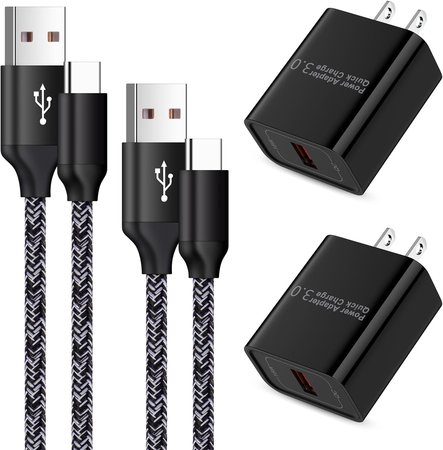 Amazon.com: Type C Charger Fast Charger Block Wall Plug Android USB C ...