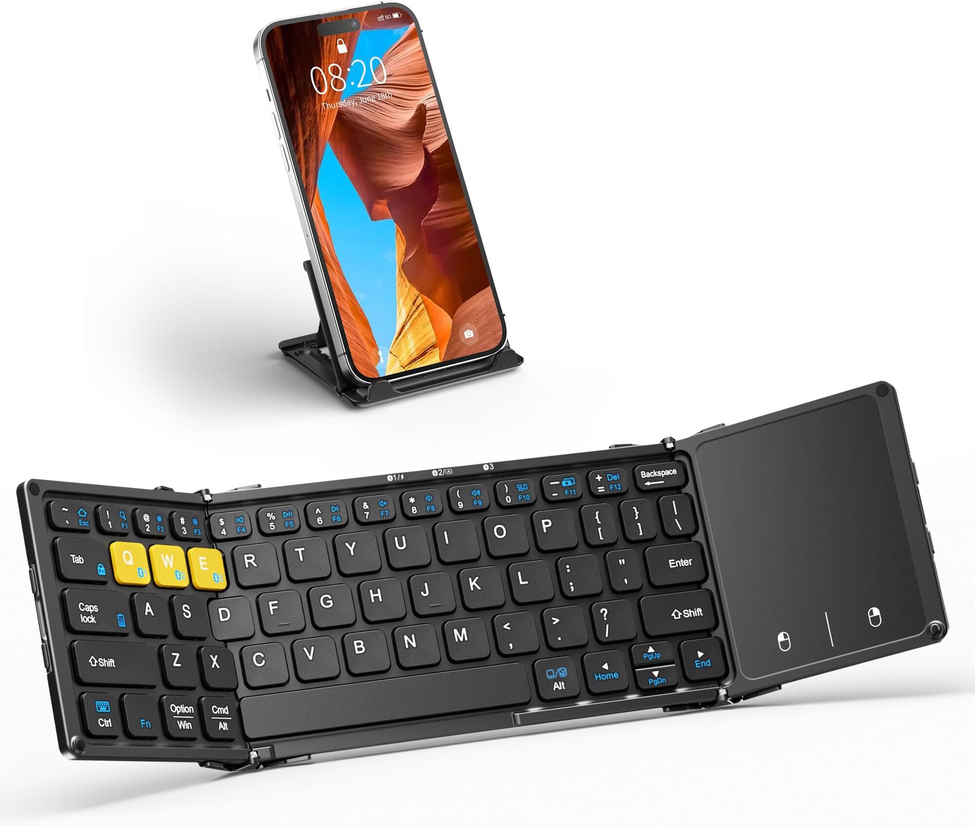 Amazon.com: Logitech TypeAway Keyboard Ultra Slim Folding Kybrd for ...