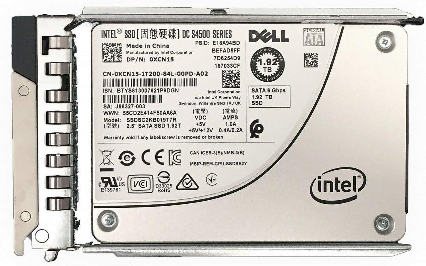Amazon.com: Intel 1.92TB SSD 2.5" 6Gb/s SATA Solid State Drive Model ...