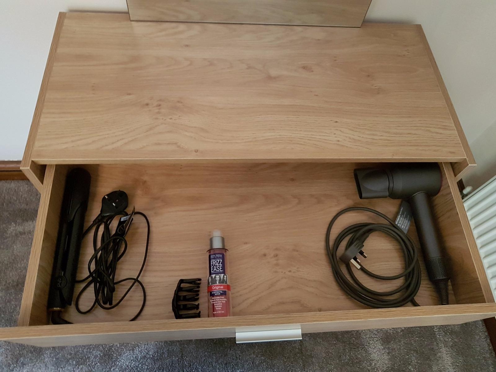 Home Source Julia Dressing Table Set 3 Colours With Stool and Mirror ...