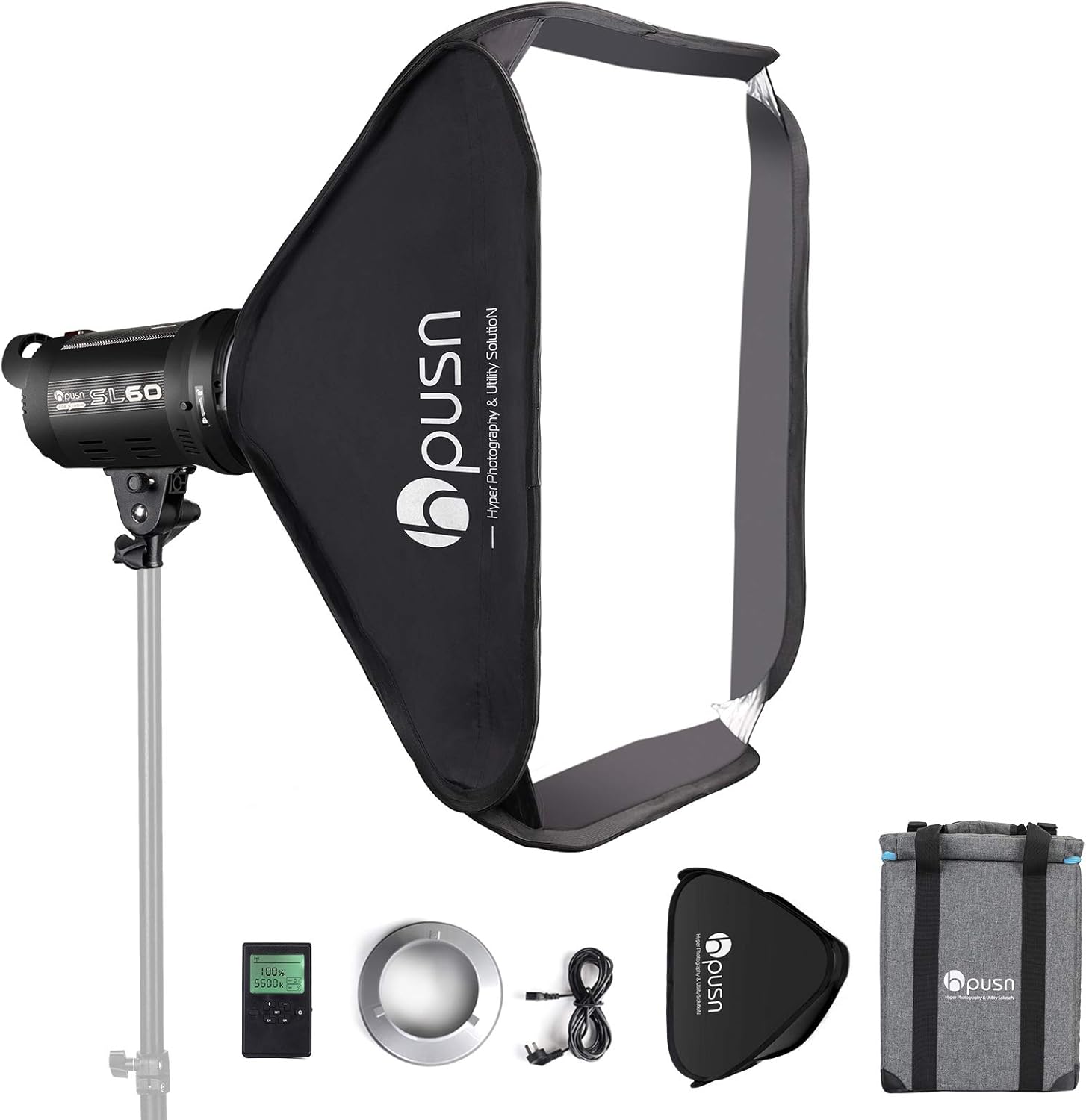 Amazon.com : HPUSN SL-60W 60W CRI 95+, LED Video Light 5600K, TLCI 90 ...