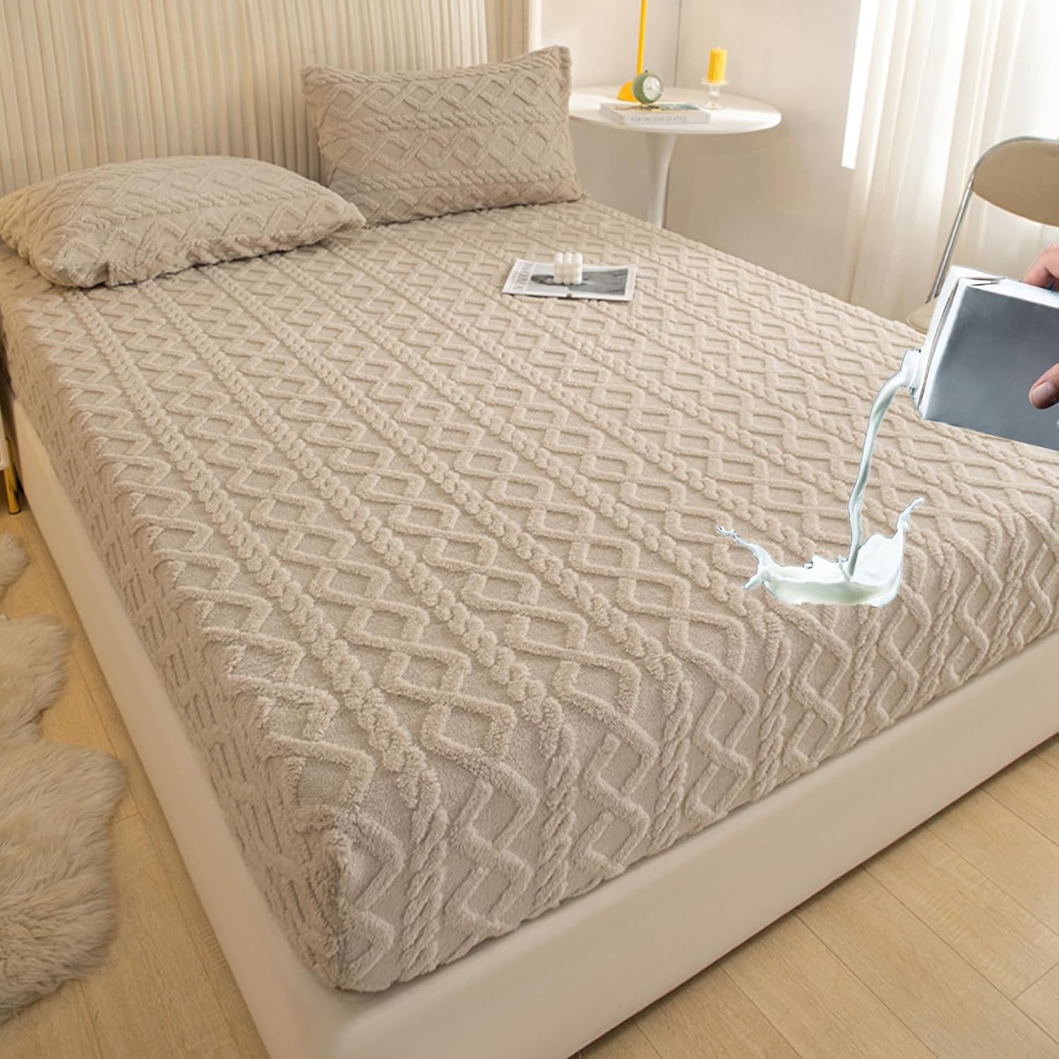 Amazon.com: Elastic Bed Sheets, Elastic Bedsheets Queen/King/Full ...