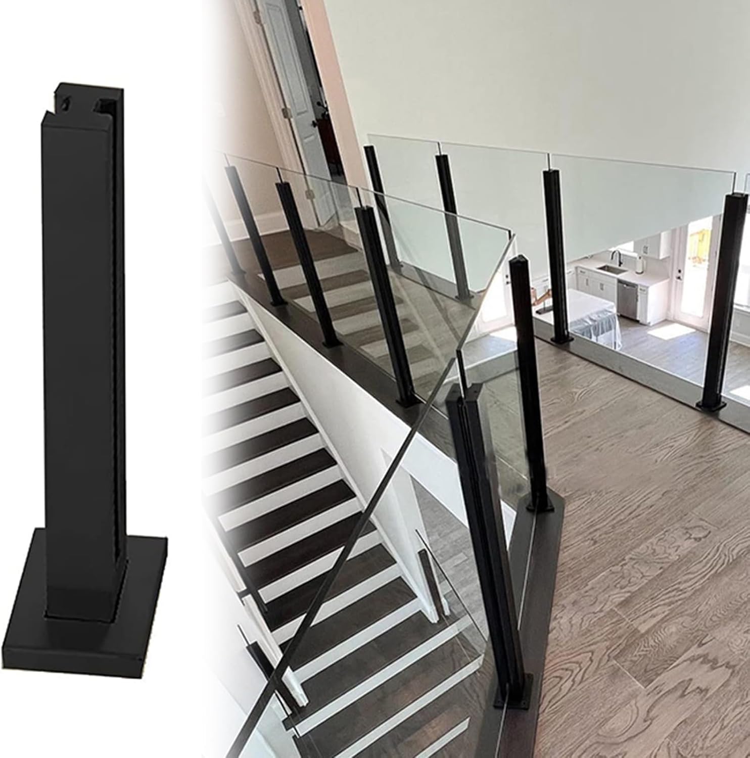 Amazon.com: ENHEN Commercial Glass Balustrade Railing Post, Loft ...
