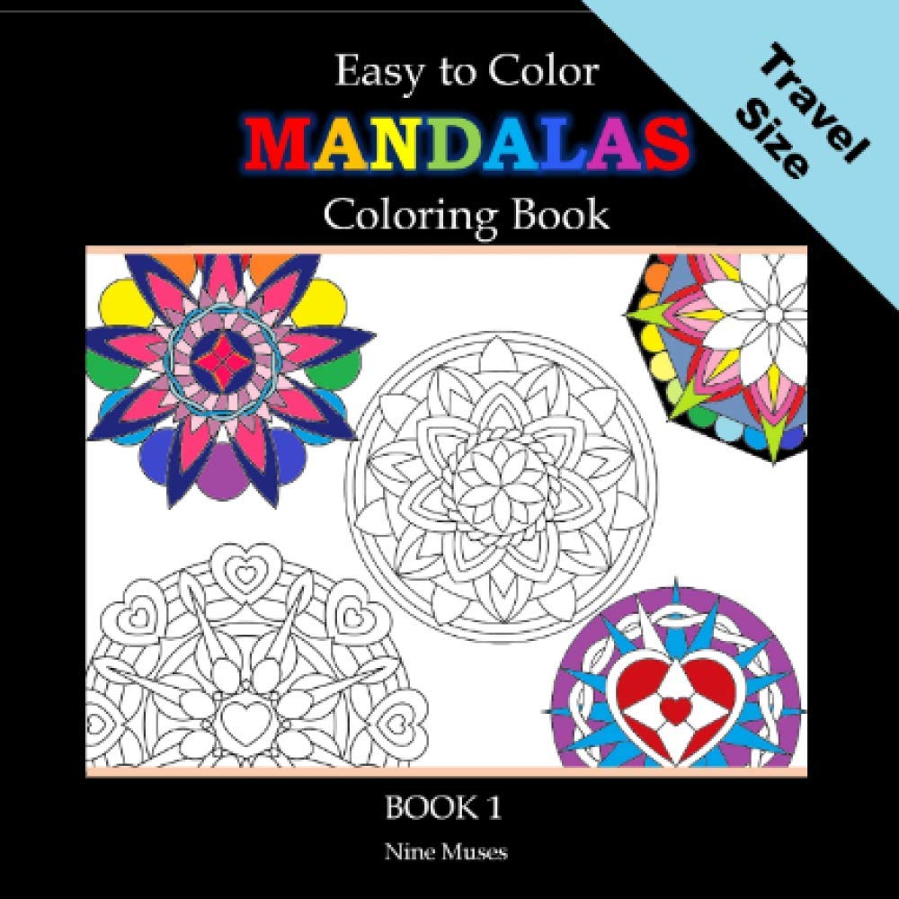 Amazon.com: Easy to Color Mandalas Travel Size Coloring Book: Small ...