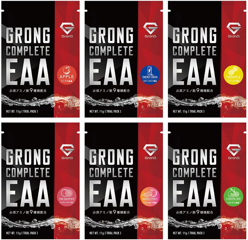 Amazon | グロング GronG COMPLETE EAA 必須アミノ酸 トライアルパック 11g 全6種セット | GronG(グロング) | BCAA