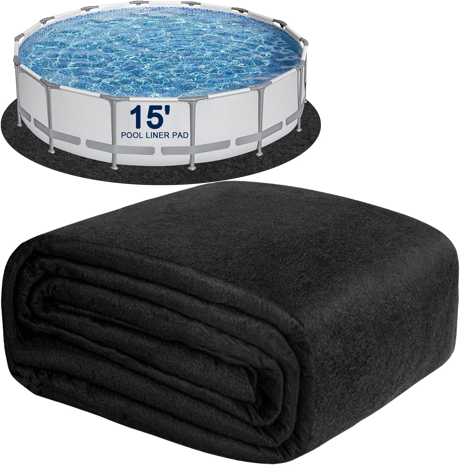 Amazon.com : Thickened Pool Liner Pad for Above Ground Swimming Pools ...