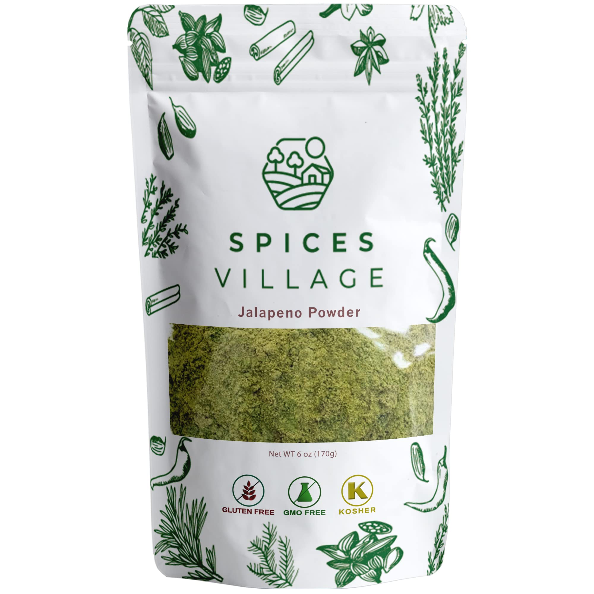 Amazon.com : SPICES VILLAGE Jalapeno Powder [6 oz] - Ground Jalapeno ...