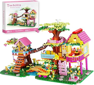 Amazon.com: RAVAYO Creative Tree Building Block Set,958pcs Mini Brick ...