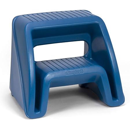 Amazon.com: Simplay3 Handy Home 2-Step Plastic Stool 16 in. - Blue ...