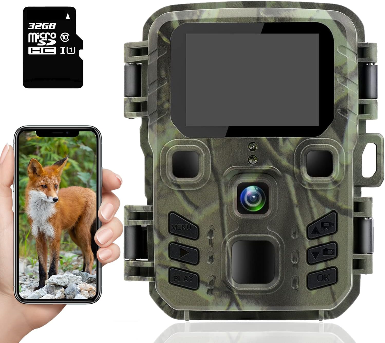 SUNTEKCAM 4K Wildlife Camera 24MP Trail Camera Infrared Night Vision 0 ...