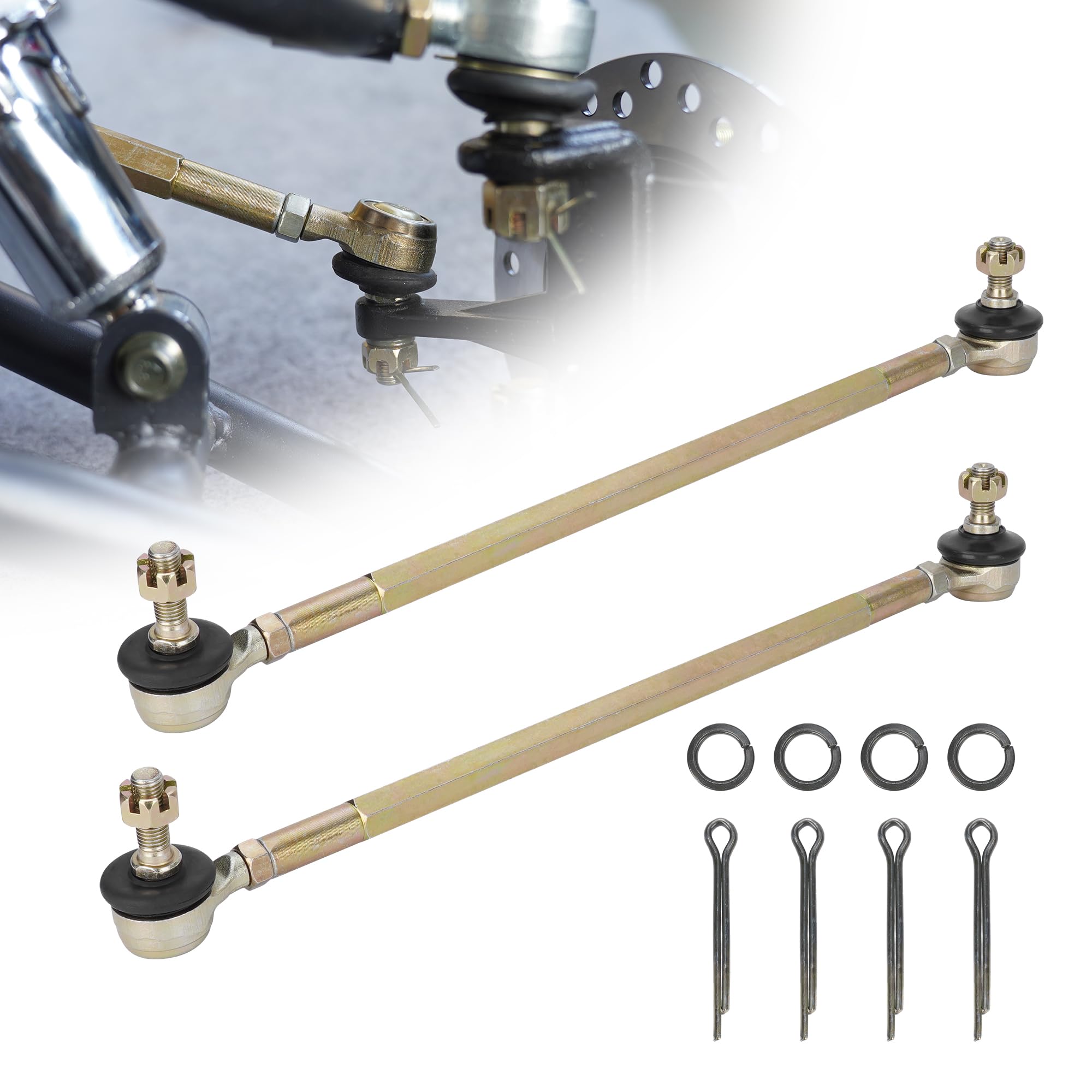 Amazon.com: RUTU 300mm Tie Rod Kit, 2pcs Tie Rod End Assembly for Most ...