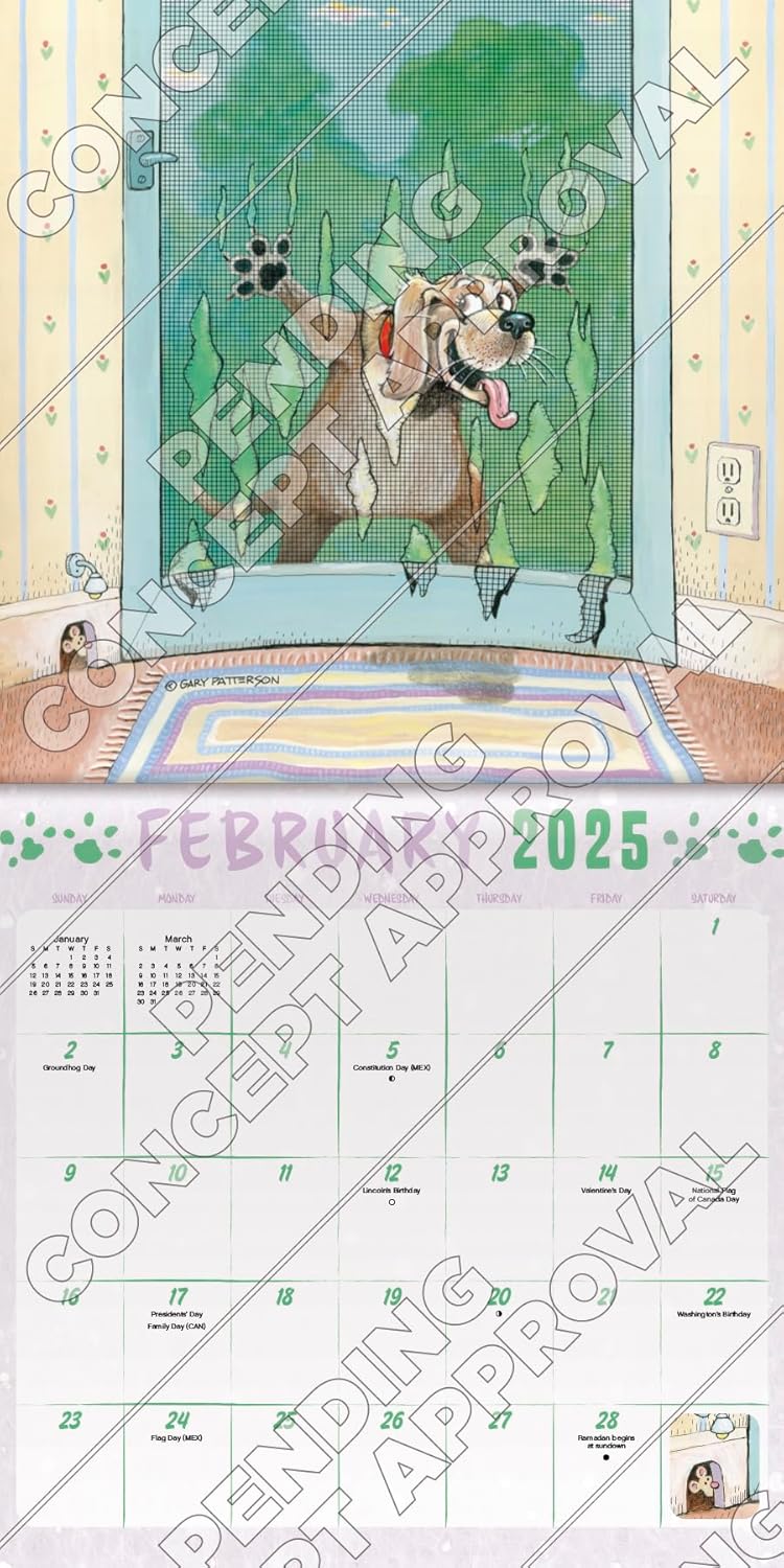 Cartoon Dogs Calendar 2025 - Deluxe 2025 Drôle Maroc | Ubuy