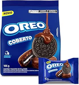 Biscoito recheado Oreo Com Cobertura De Chocolate 105G : Amazon.com.br ...