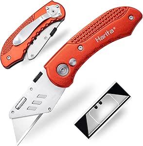 Amazon.com: Folding Box Cutter Heavy Duty Utility Knife, Razor Knife ...