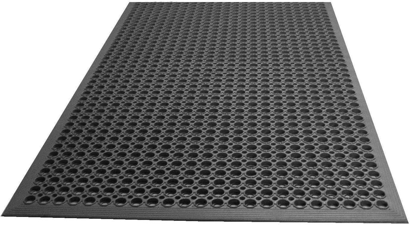 Swarf Catch Mat - Non-Slip Rubber Anti Fatigue Mat (Black, 90cm x 150cm ...