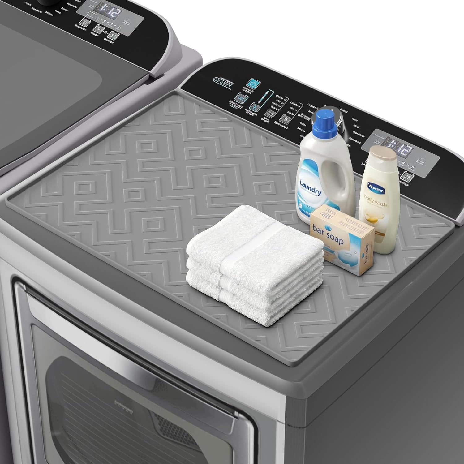 Amazon.com: Washer and Dryer Top Protector Mat, 26" x 18" Silicone ...