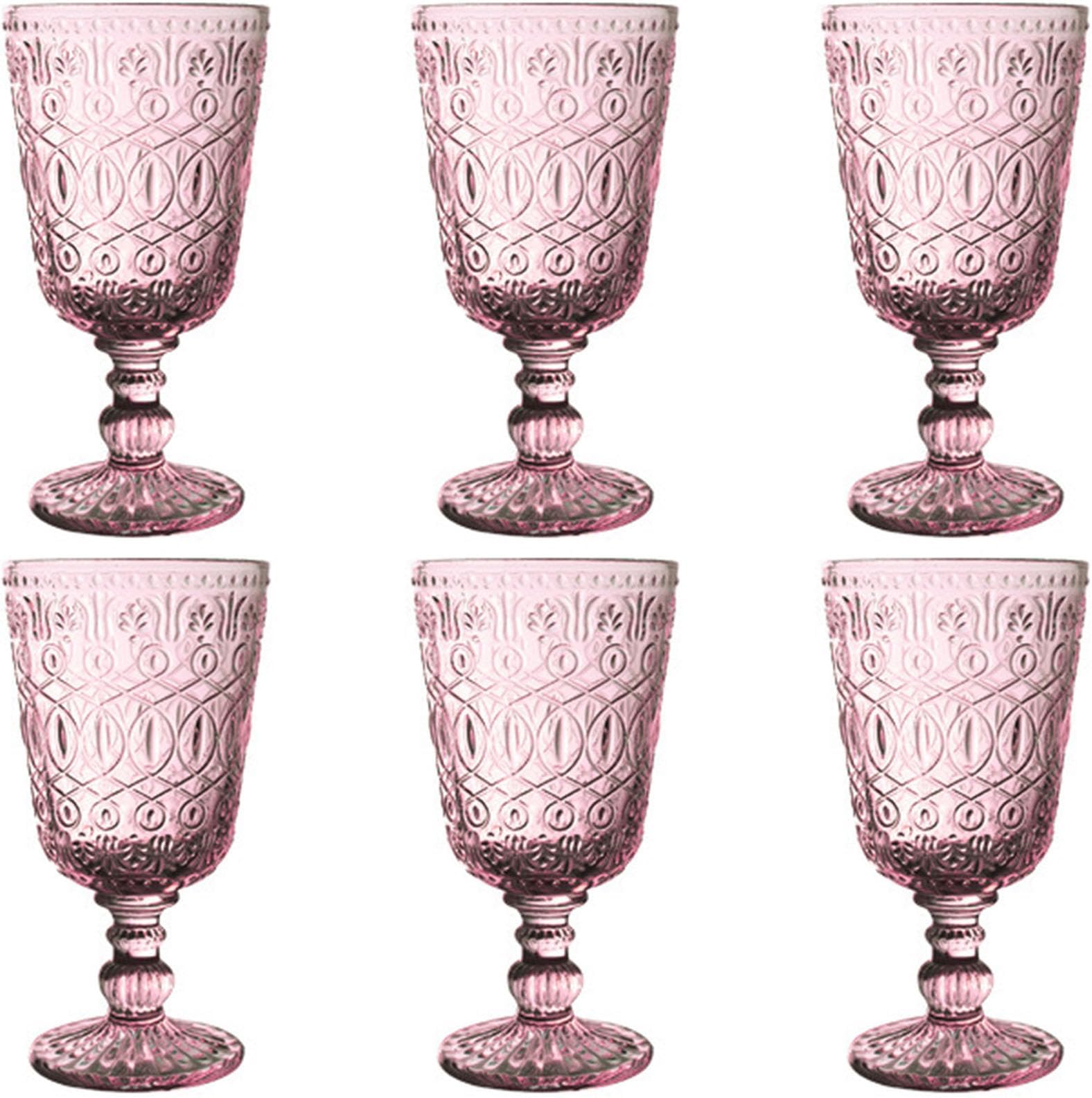 Amazon.com | 1500° C TABLETOP Purple Colored Goblet Glasses 10 oz. set ...