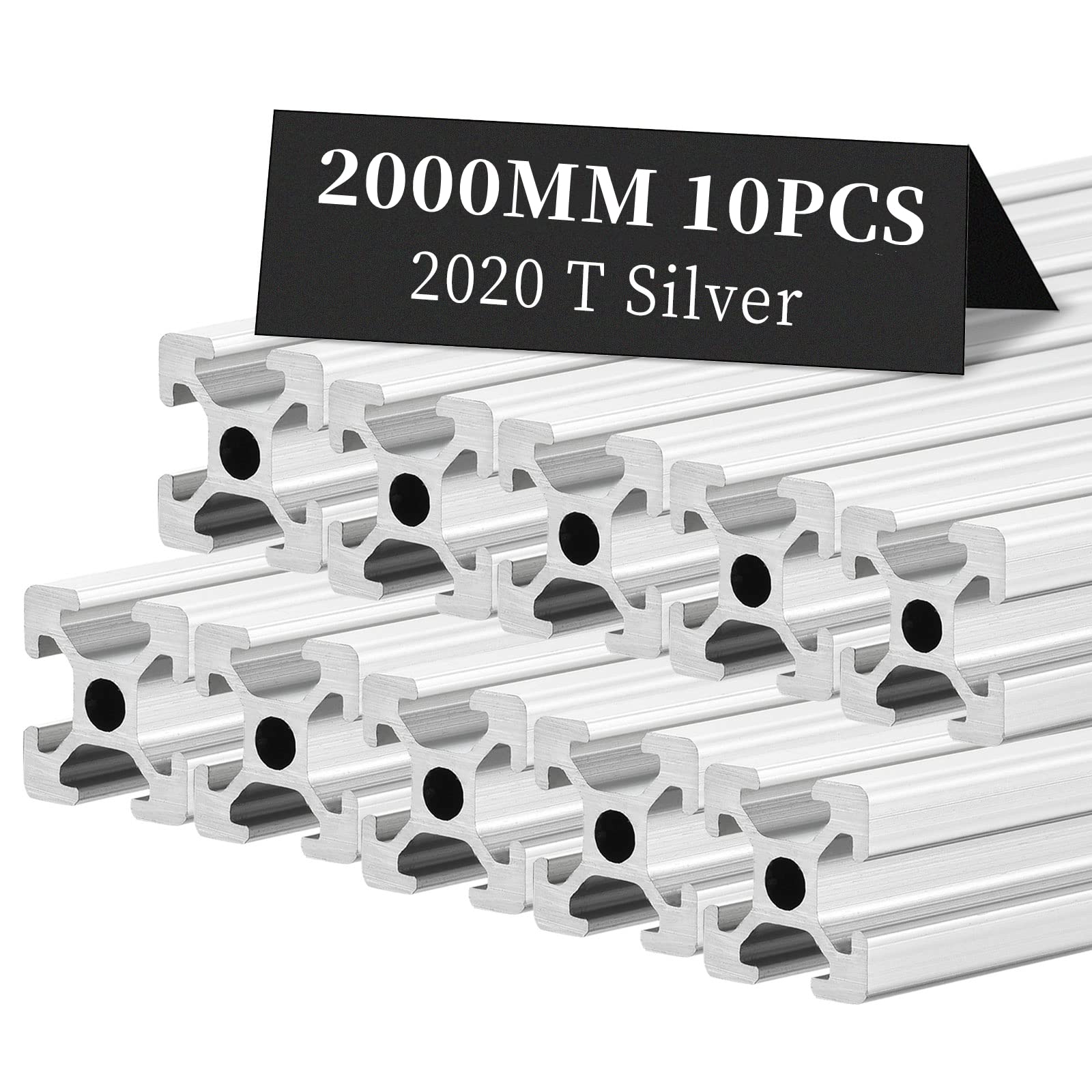 Snapklik.com : 10pcs 78.74 Inch 2000mm 2020 T Slot Aluminum Extrusion ...