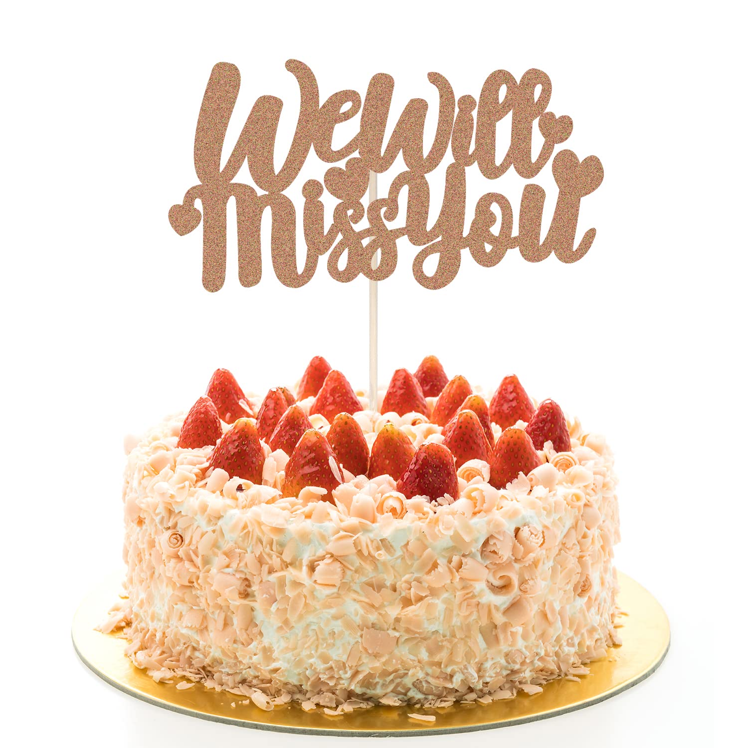 Buy ALLY-MAGIC We Will Miss You Cake Topper Graduation Retirement Party ...