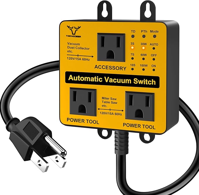Upgraded Automatic Vacuum Switch, Autoswitch for Dust Collector ...