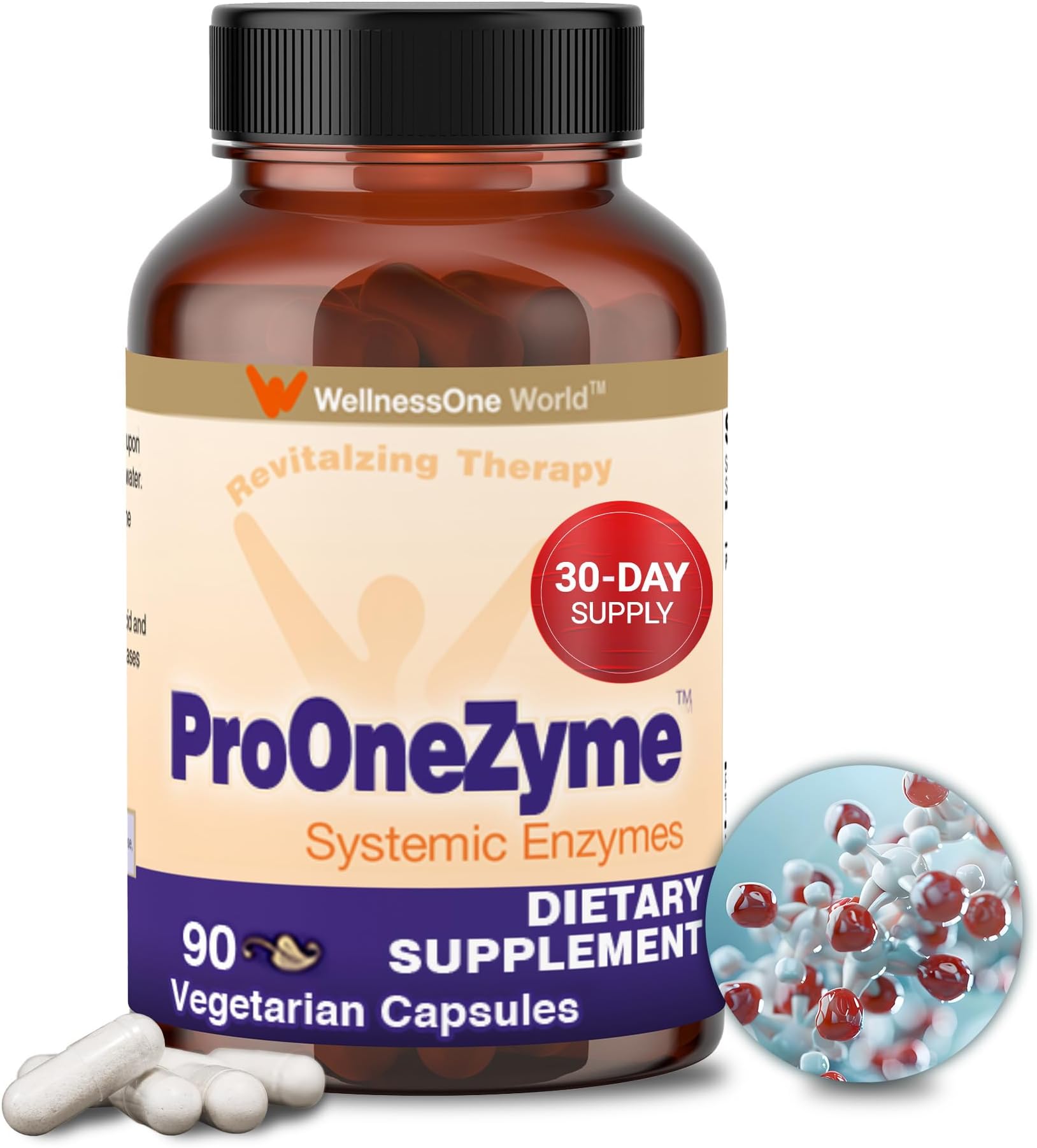 Amazon.com: WellnessOne ProOneZyme Digestive Enzymes Supplements ...