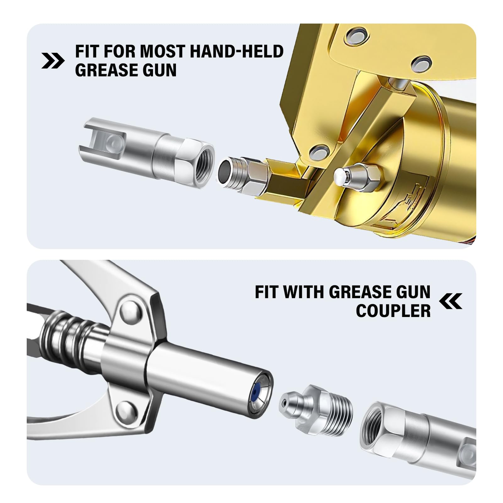 Snapklik.com : 90 Degree Grease Coupler, Push-On Slotted Right Angle ...