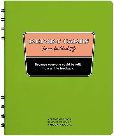 Report Cards for Real Life: Forms for Real Life: Amazon.co.uk: Knock ...