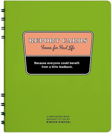 Report Cards for Real Life: Forms for Real Life: Amazon.co.uk: Knock ...
