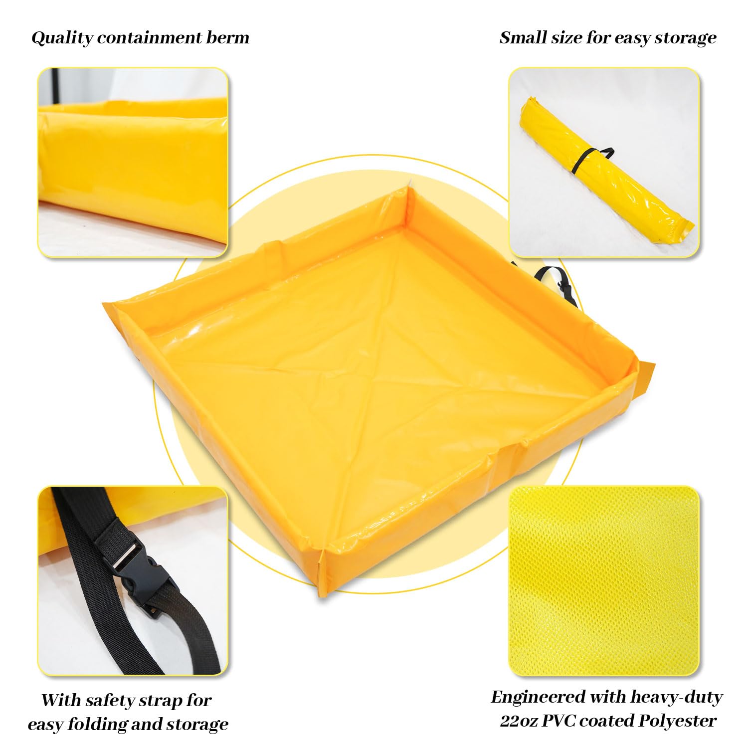 Snapklik.com : MOOFI Berm Portable Containment/Wall Containment Berm ...