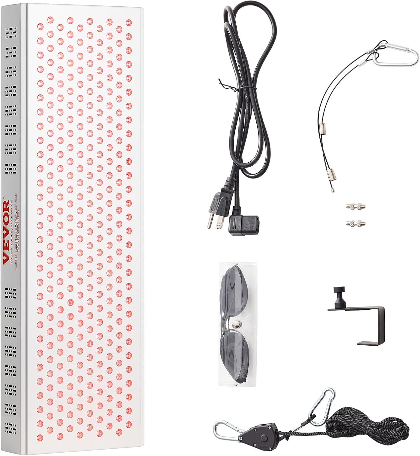 Amazon.com: VEVOR Red Light Therapy for Full Body, 300 Dual-Chip LEDs ...