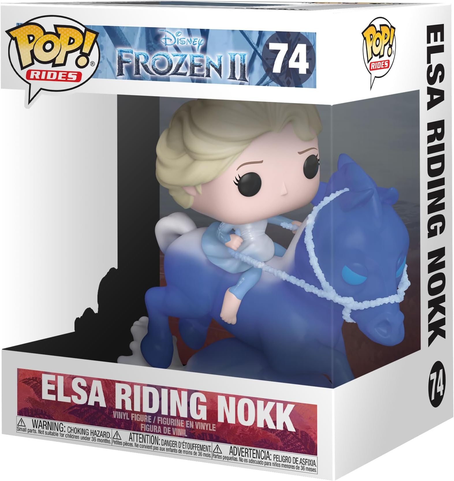 Amazon.com: Funko Pop! Ride: Frozen 2 - Elsa Riding Nokk Vinyl Figure ...