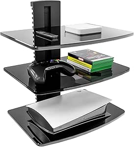 Amazon.com: FITUEYES Floating Wall Mounted Shelf - 3 Tiers Floating ...