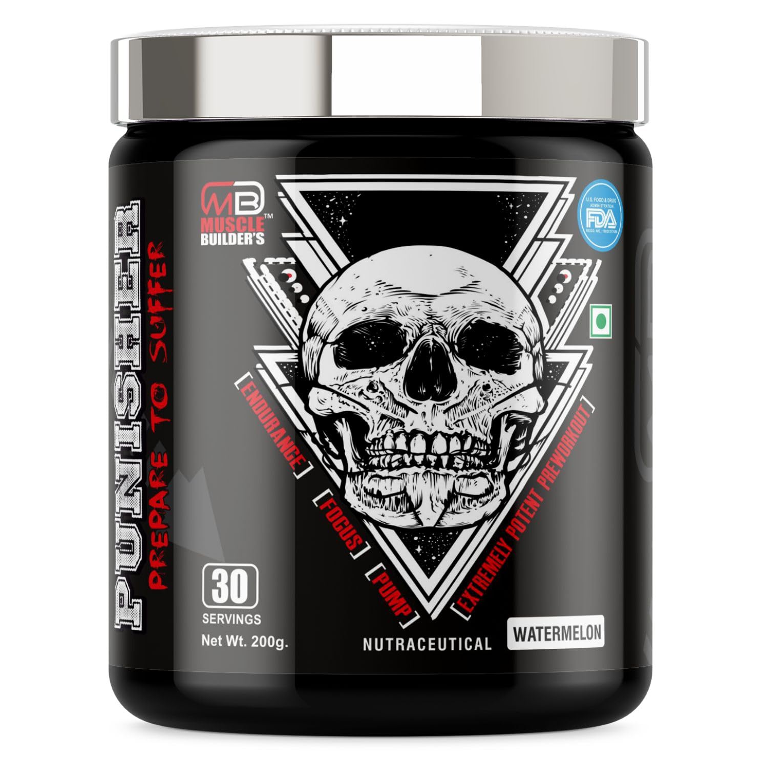 M B Muscle Builder's Punisher Pre Workout Powder Sports Nutrition ...