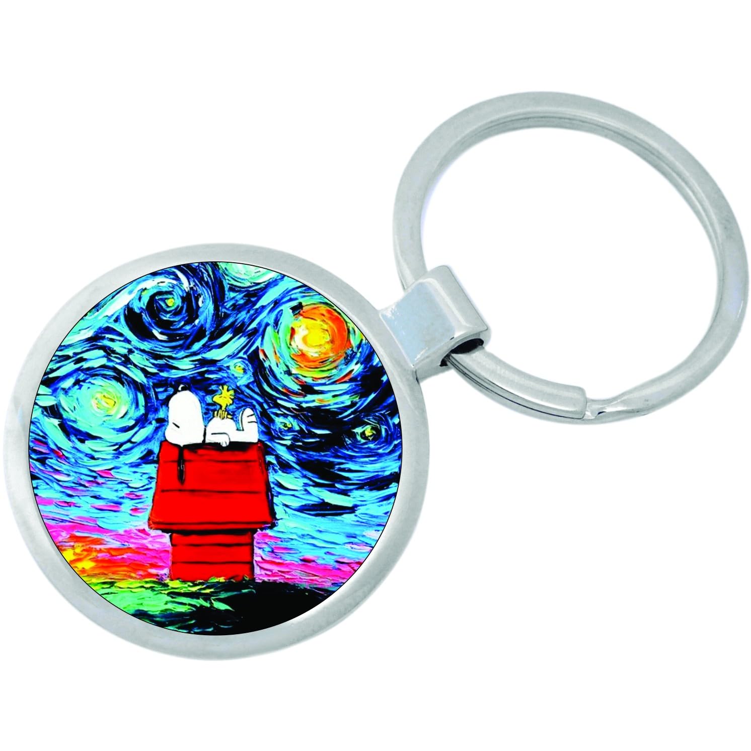 Amazon.com: Snoopy Van Gogh Keychain : Clothing, Shoes & Jewelry