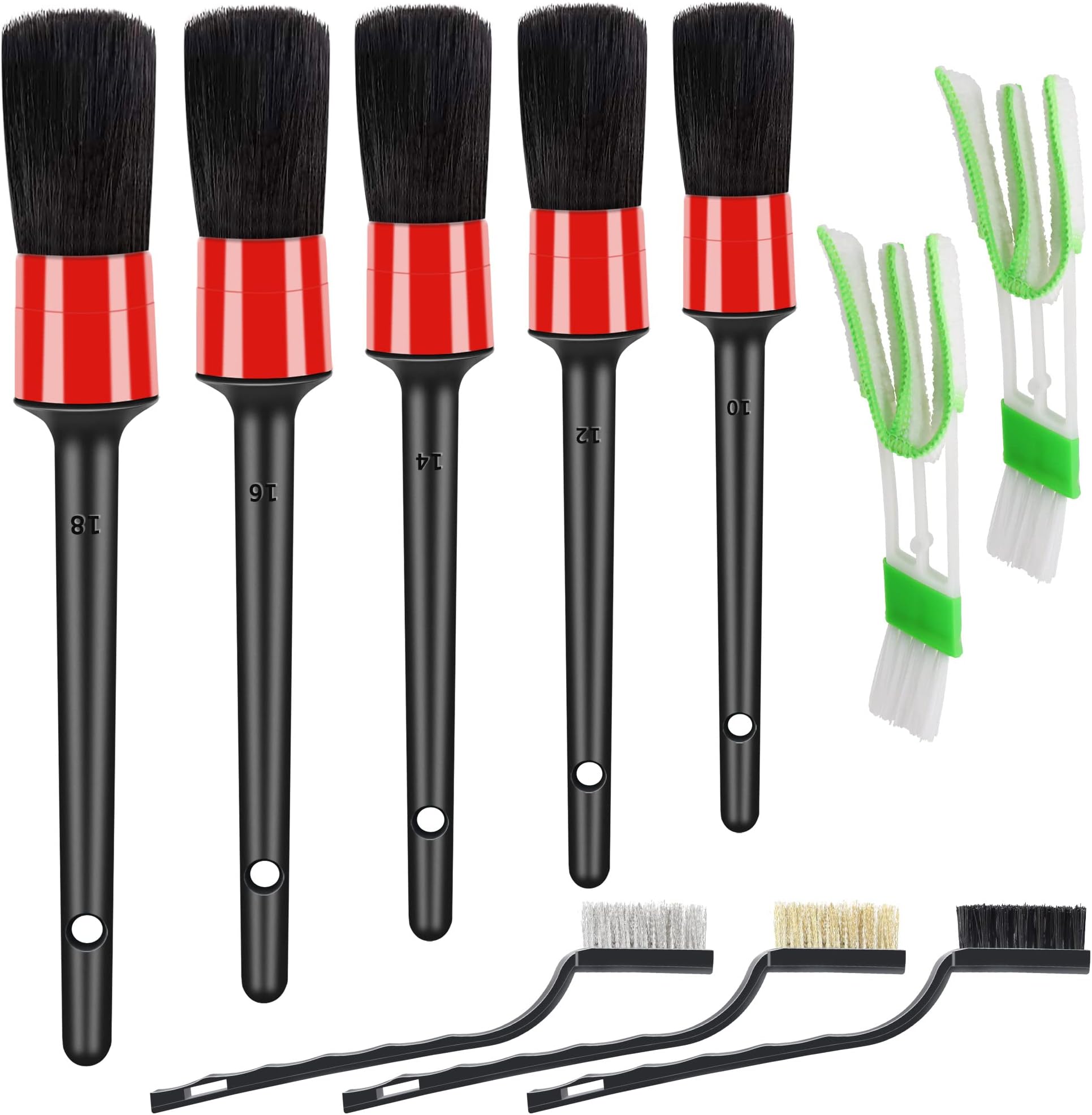 HMPLL 10pcs Auto Car Detailing Brush Set Car Interior Cleaning Kit ...