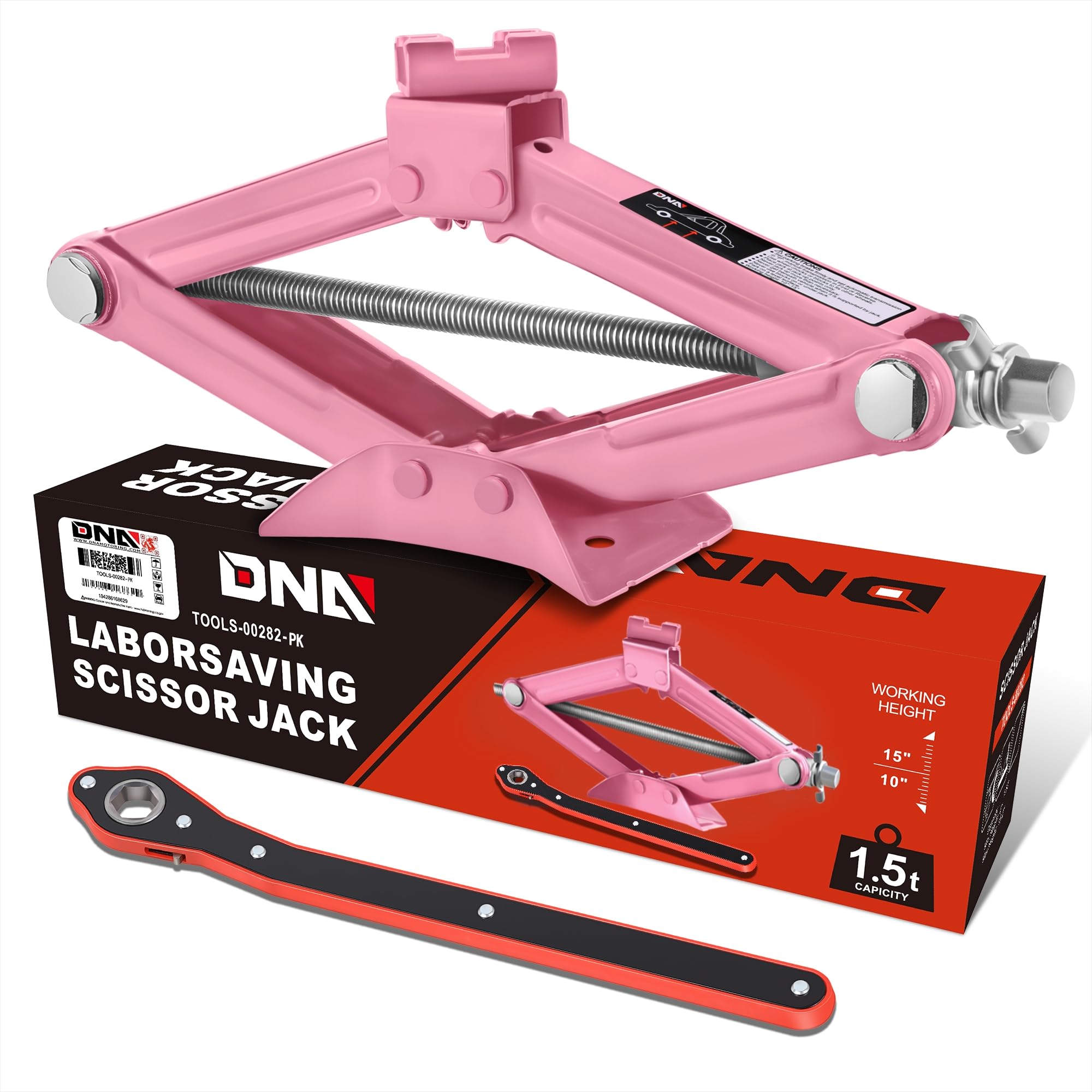 Amazon.com: DNA MOTORING Scissor Jack for Car - 1.5 Ton (3,306 lbs) Car ...