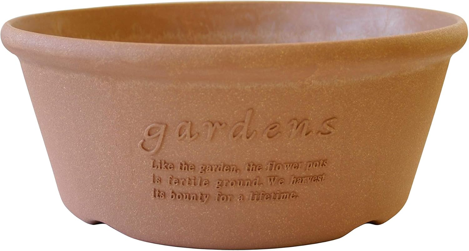 Amazon.com: Yahata Kasei Eco Planter/Flower Pot, Shallow Type, 300 ...