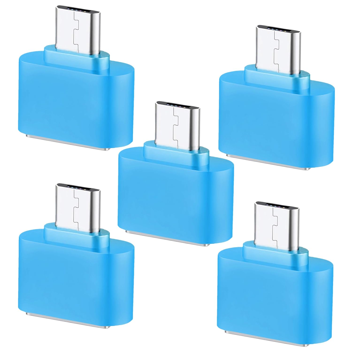 Storite 5 Pack Stylist Little Square Micro USB OTG to USB 2.0 Adapter ...