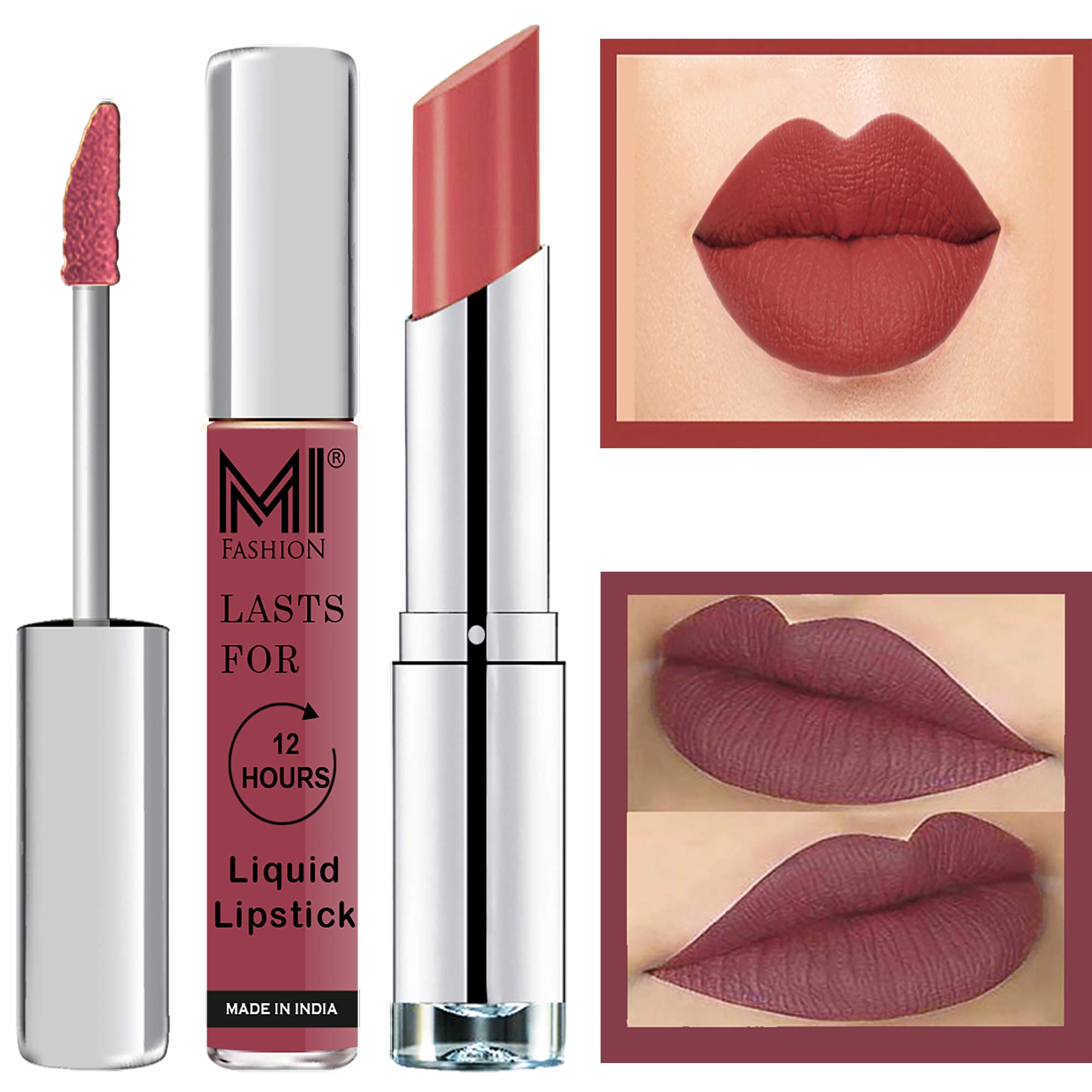 Buy MI Fashion Made in India Lipstick Combo Offers 100% Veg Long ...