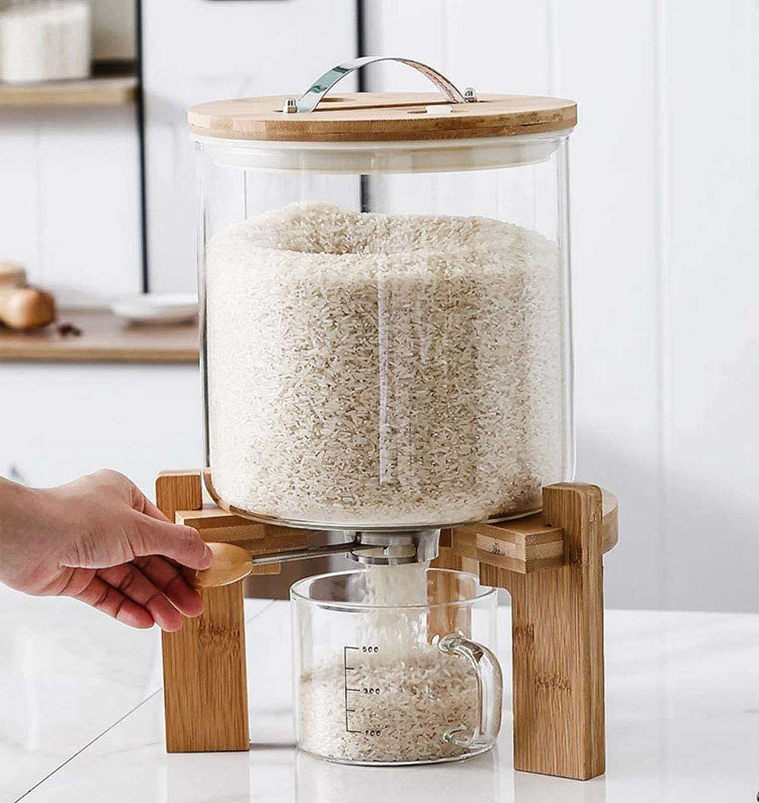 Rice Dispenser and Cereal Container, Flour and Cereal Container with ...