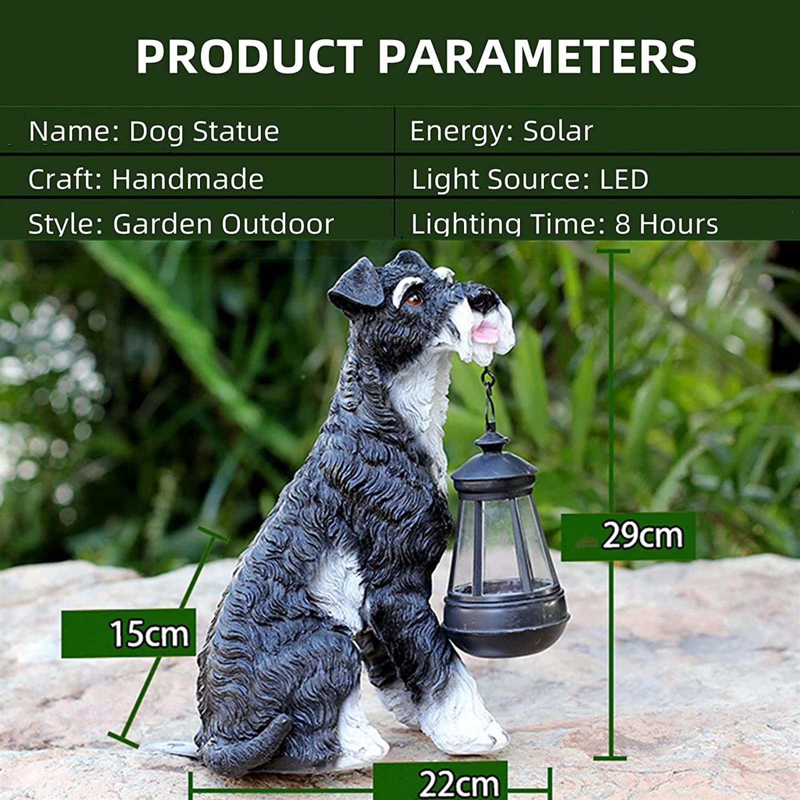 Outdoor Schnauzer Statues