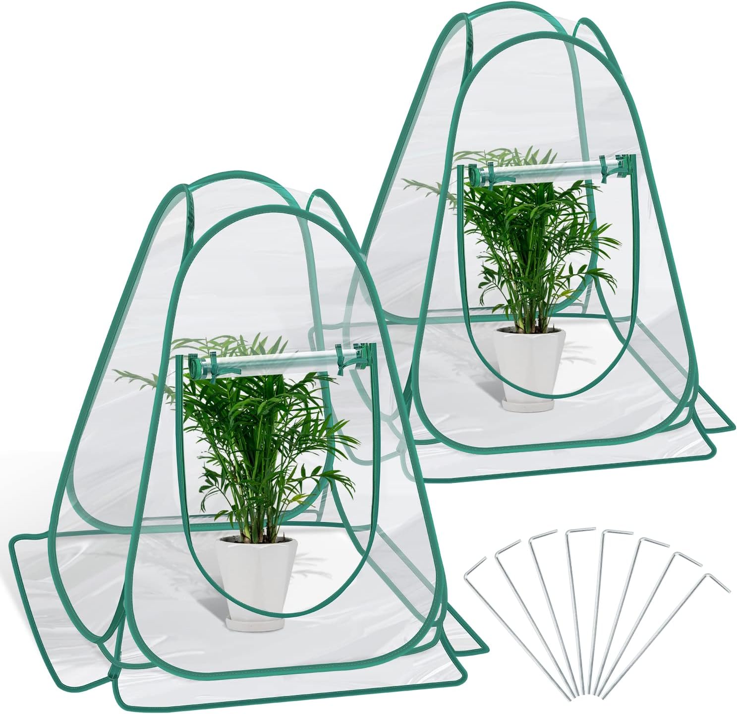 Amazon.com : Pop up Mini Greenhouse, Plant Protector and Frost Cover ...