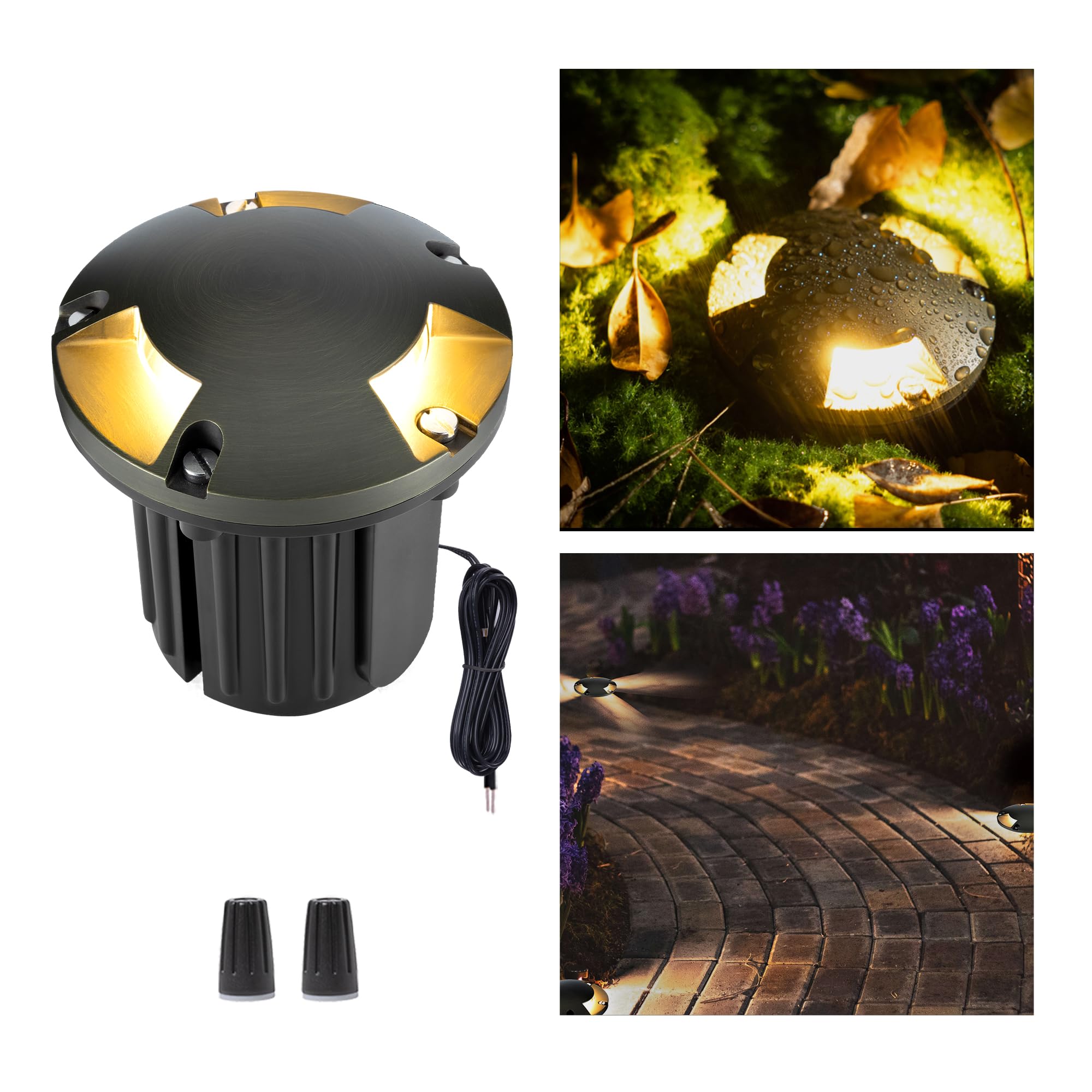 Outdoor Well Lights 12v Junview 12W LED Ground Landscape Lights Warm