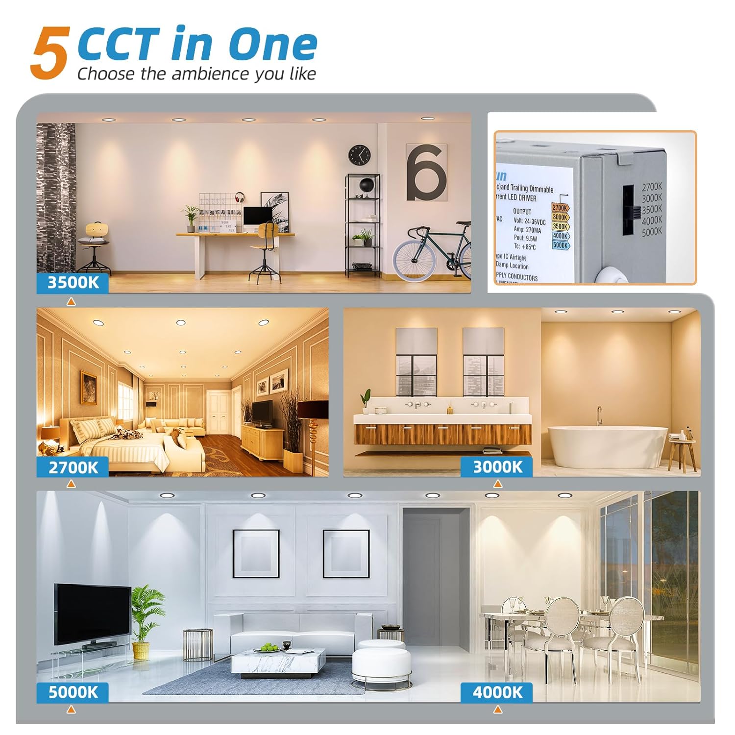 Snapklik.com : VOLISUN 12 Pack 4 Inch Black Recessed Light